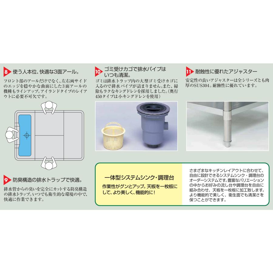 マルゼン（厨房機器） BS1-096H マルゼン 一槽シンク バックガードあり W900×D600×H850mm : 厨房センターヤフー店 - 通販 - Yahoo!ショッピング