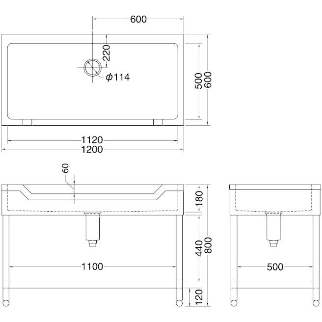 Hf 1200 アズマ 東製作所 舟型シンク 厨房センターヤフー店 通販 Yahoo ショッピング