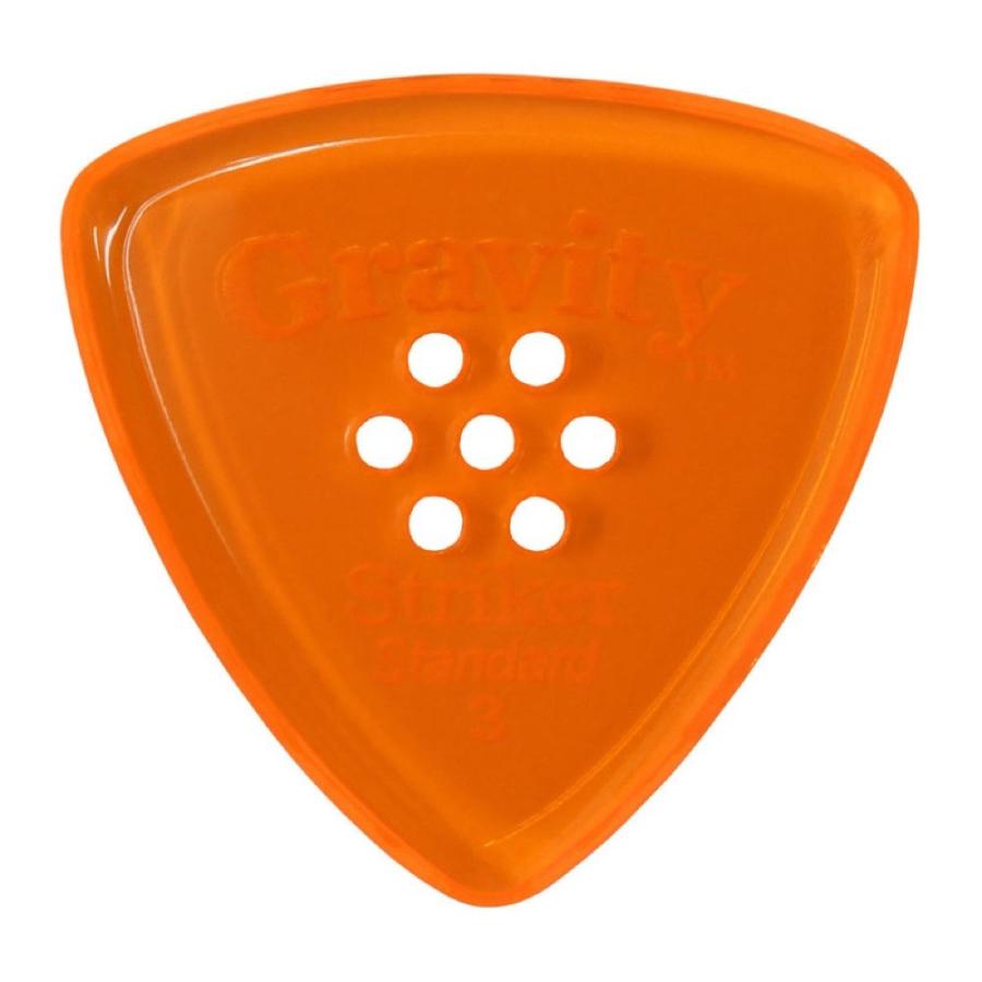GRAVITY GUITAR PICKS Striker -Standard Multi-Hole- GSRS3PM 3.0mm Orange ...