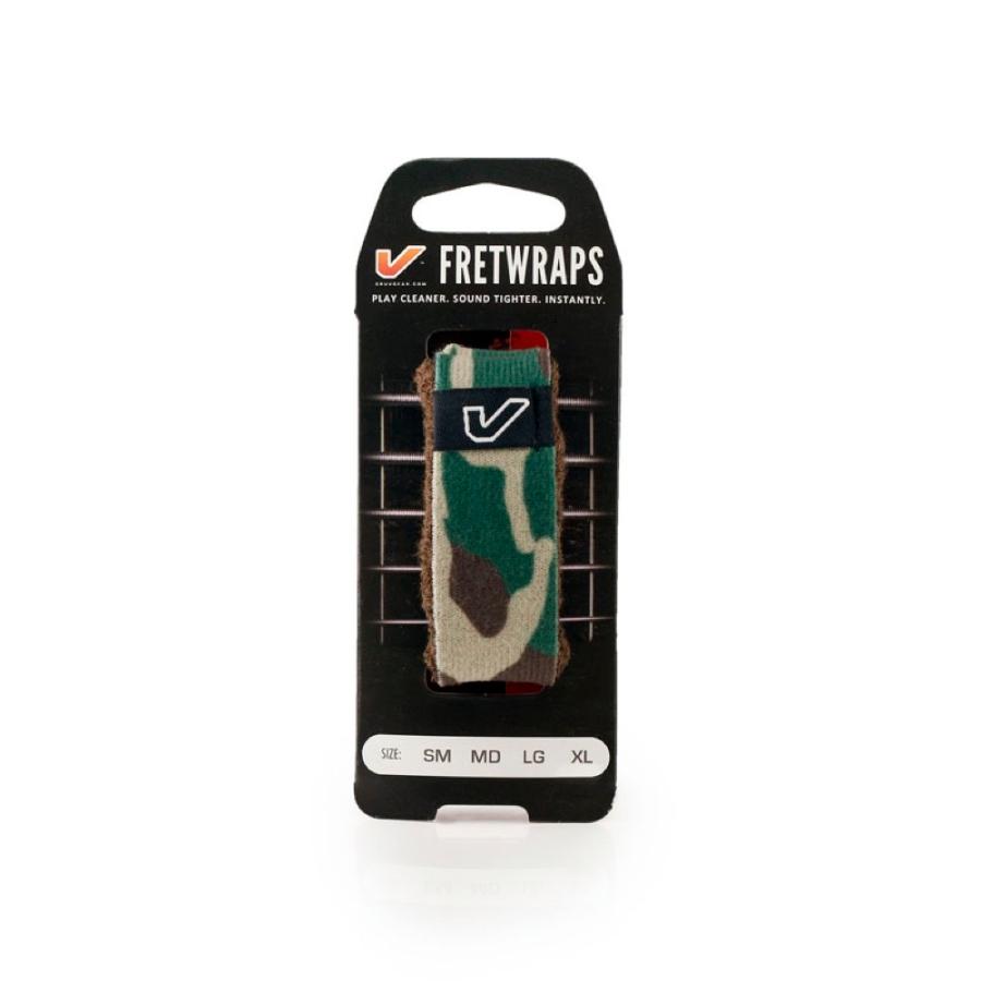 Gruv Gear FW-1PK-CMG-LG FretWraps Green/Brown Camo prints 1-Pack ラージ 6弦 ...