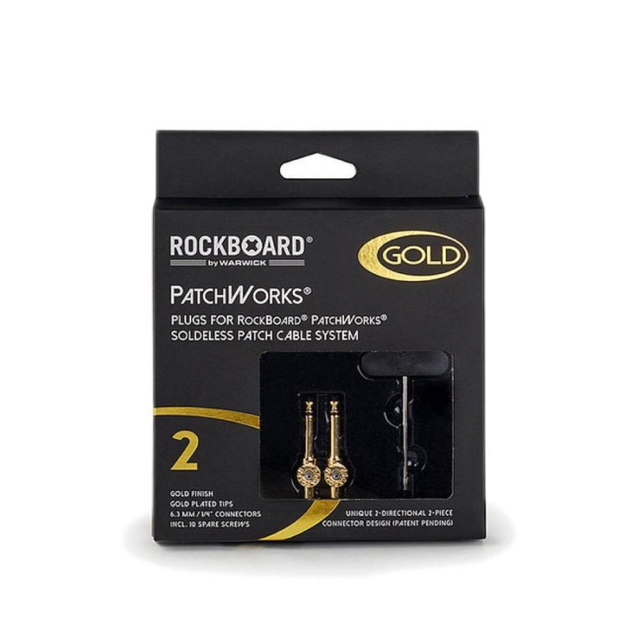 RockBoard RBO CAB PW PLUG 2 GD PatchWorks Solderless Plugs pcs Gold ソルダーレスプラグ : chuya-online ...