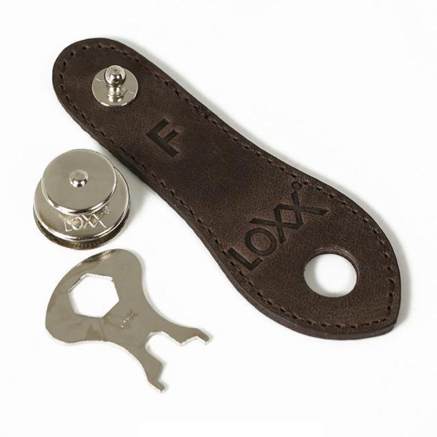 LOXX Music Box Adapter\“F\” Dark Brown ギターストラップ レザーアダプター : chuya-online ...