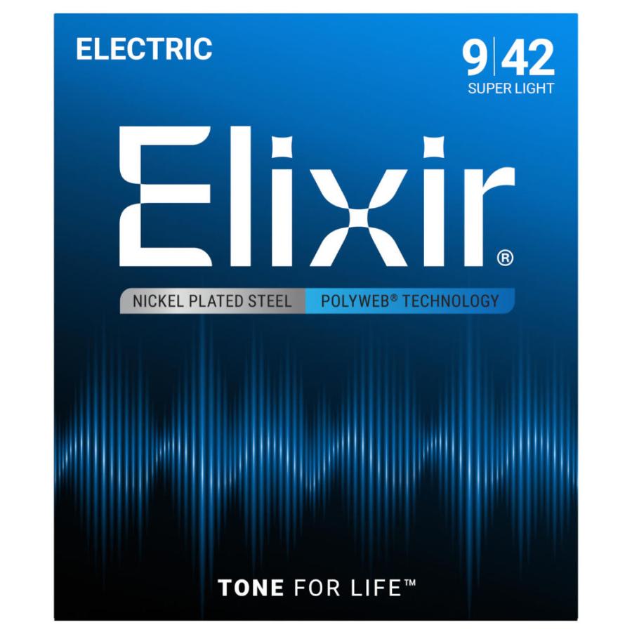 ELIXIR エリクサー 12000 2Pack POLYWEB Super Light 09-42 エレキギター弦 2セットパック ...