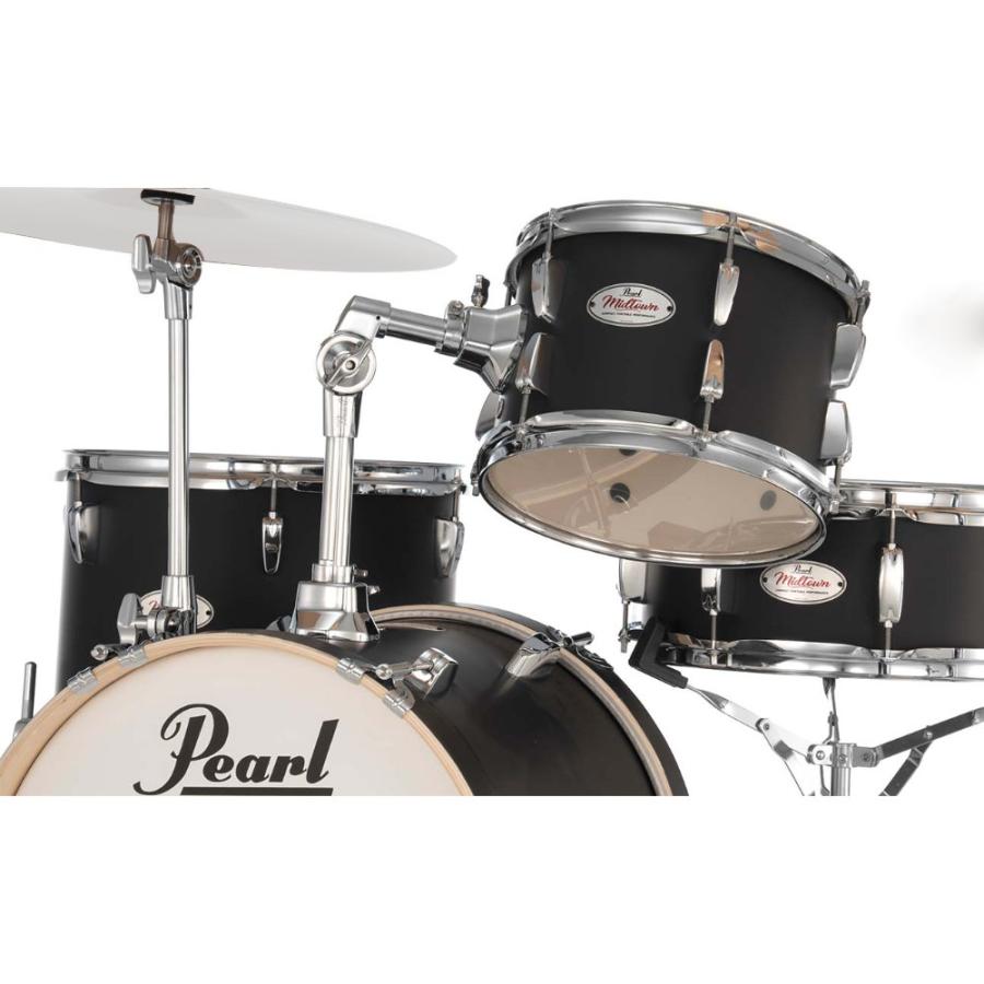MIDTOWN Pearl MT564/C-D ドラムシェル＆ハードウェアキット #752 Matte Asphalt Black ドラム ...