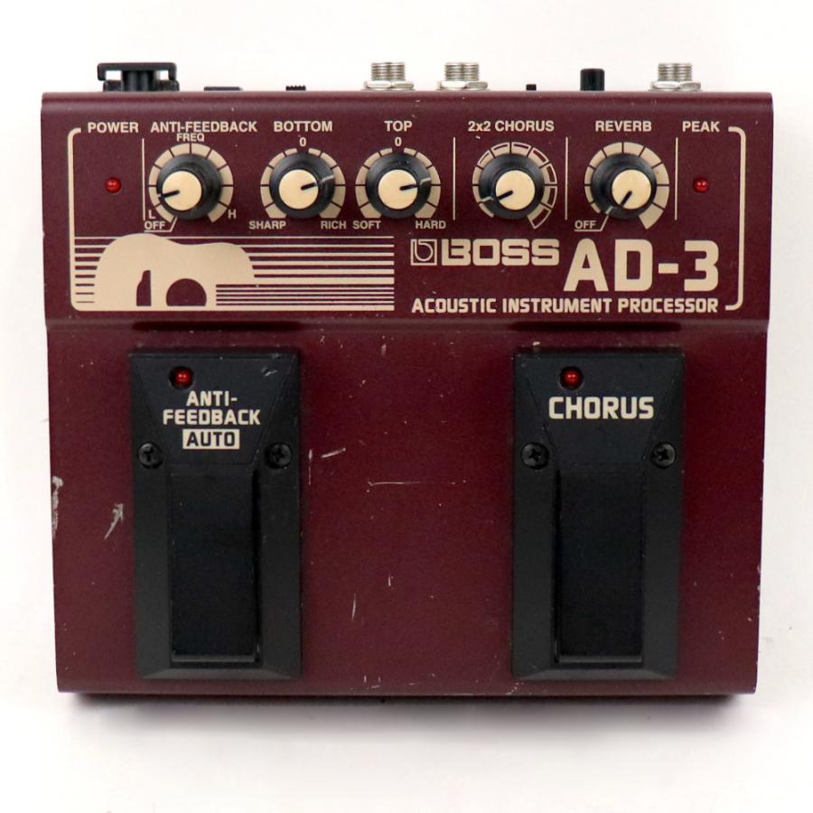 【中古】アコースティックプロセッサー BOSS AD-3 ACOUSTIC INSTRUMENT PROCESSOR ボス ギターエフェクター ...