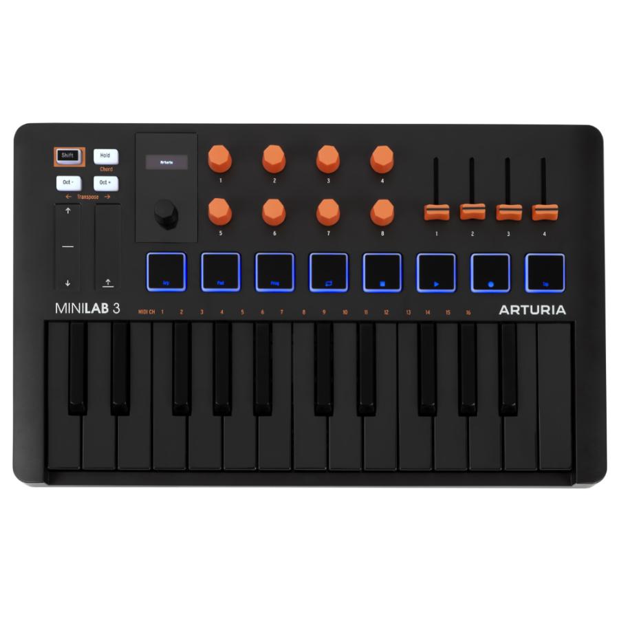ARTURIA アートリア MiniLab 3 ORANGE USB MIDIキーボード パッド コントローラー【Analog Lab Intro他バンドルソフト付き】 : chuya ...