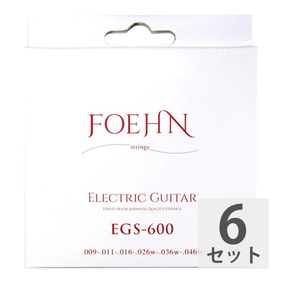 FOEHN EGS-600 ×6セット Electric Guitar Strings Custom Light エレキギター弦 09-46 : chuya-online チューヤオンライン ...