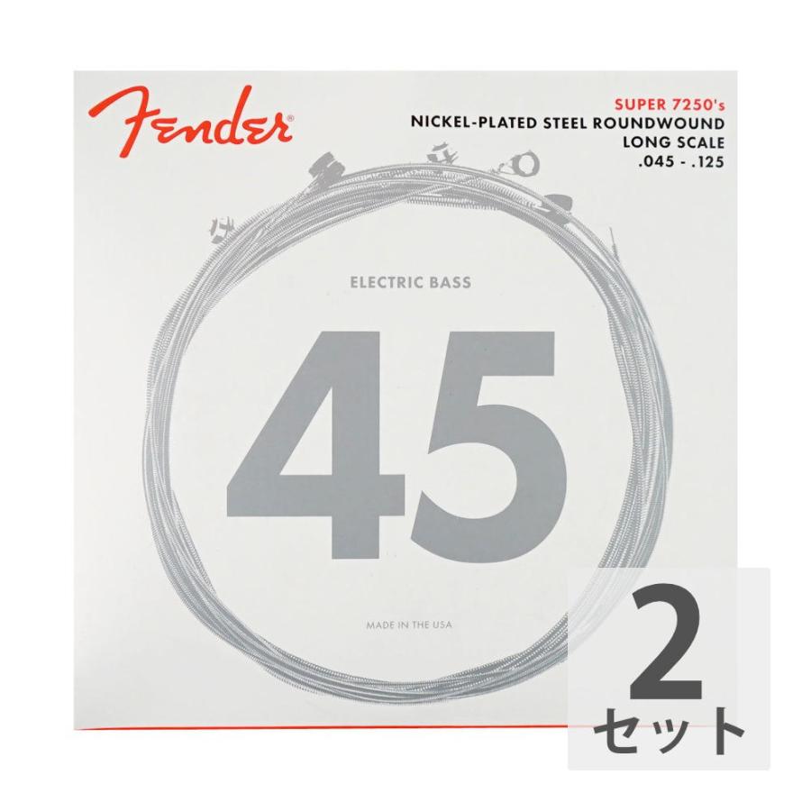 Fender（フェンダー） Fender Bass Strings Nickel Plated Steel 5-STR 7250-5M 45 ...