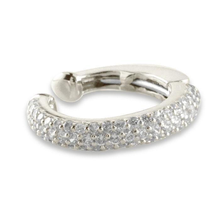 プラチナ イヤーカフ レディース ダイヤモンド プラチナ900 ダイヤイヤーカフ 中折れ ノンホールピアス 片耳タイプ ハーフエタニティー pt900 pt かわいい : シエロブルー ...