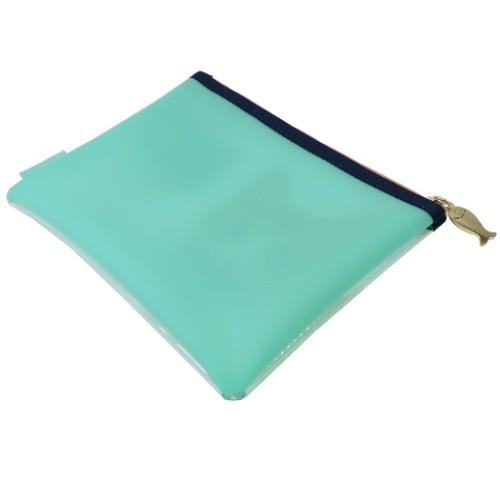 フェリシモ猫部 フラットポーチ クリアポーチ L KATSUO ねこ グッズ キャラクター :act-c03-abu-42:キャラクターの ...