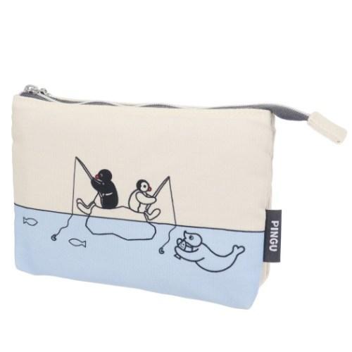 ピングー 3ポケットポーチ コスメポーチ LIFE with Pingu キャラクター プレゼント 男の子 女の子 ギフト バレンタイン ...