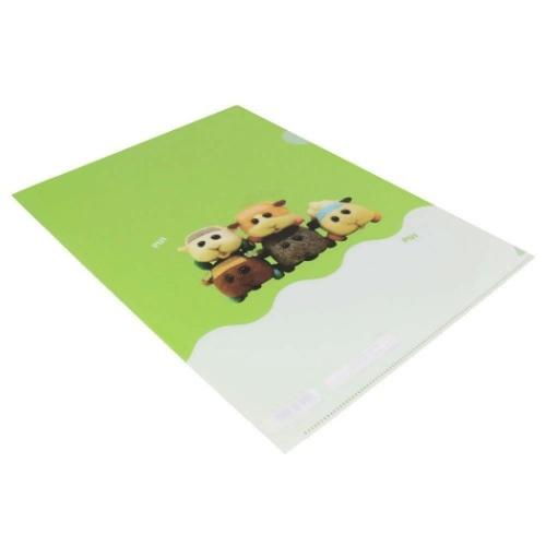 PUIPUIモルカー グッズ A4 シングル クリアファイル キャラクター クリアフォルダー グリーン プイプイモルカー プレゼント バレンタイン :ssb-s2131919:キャラクターの ...