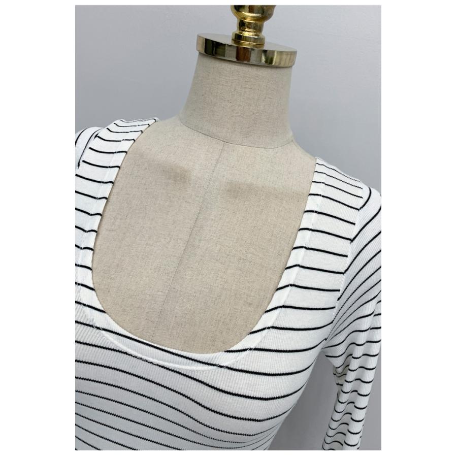 【全2色】ストライプ長袖カットソー アイボリー ブラック 【241112top1】(jmam )(241112) : CINNAMON GIRL - 通販 - Yahoo!ショッピング