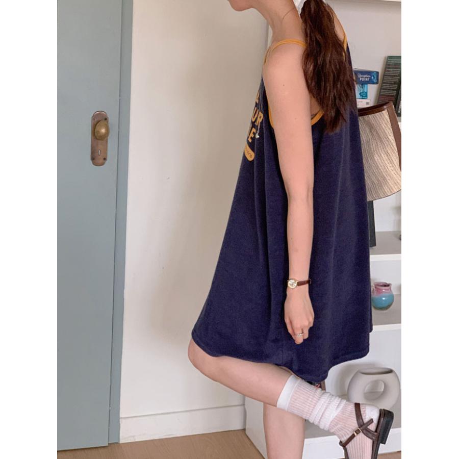 《新作10％OFF 7/17(木) 11:59迄》【全5色】キャミソールミニワンピース アイボリー ダークグリーン ピンク ネイビー グレー 【250709op1】( sin )(250709 ...