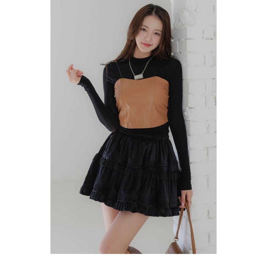 【インナーパンツ付】【全2色】フリルマイクロミニスカート アイボリー ブラック【frill-e11158sk】( mja )(241121) : CINNAMON GIRL - 通販 ...