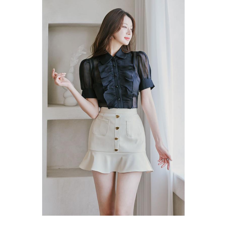 【PREMIUM】【最高級★LUXURY STYLE】【全2色】フリルミニスカート ベージュ ピンク S/M【frill-n052101sk】( mja )(240617 ...