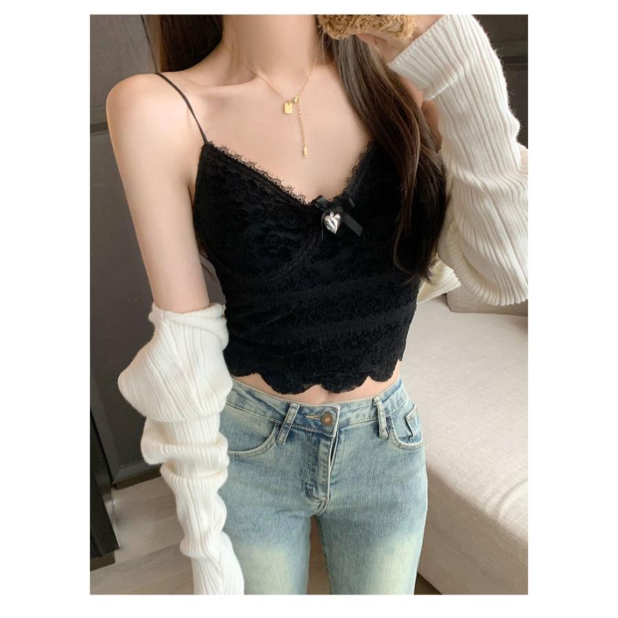 【全2色】ハートリボンキャミソールトップ ホワイト ブラック【heart-0210top】(zon )(240701) : CINNAMON GIRL - 通販 - Yahoo!ショッピング