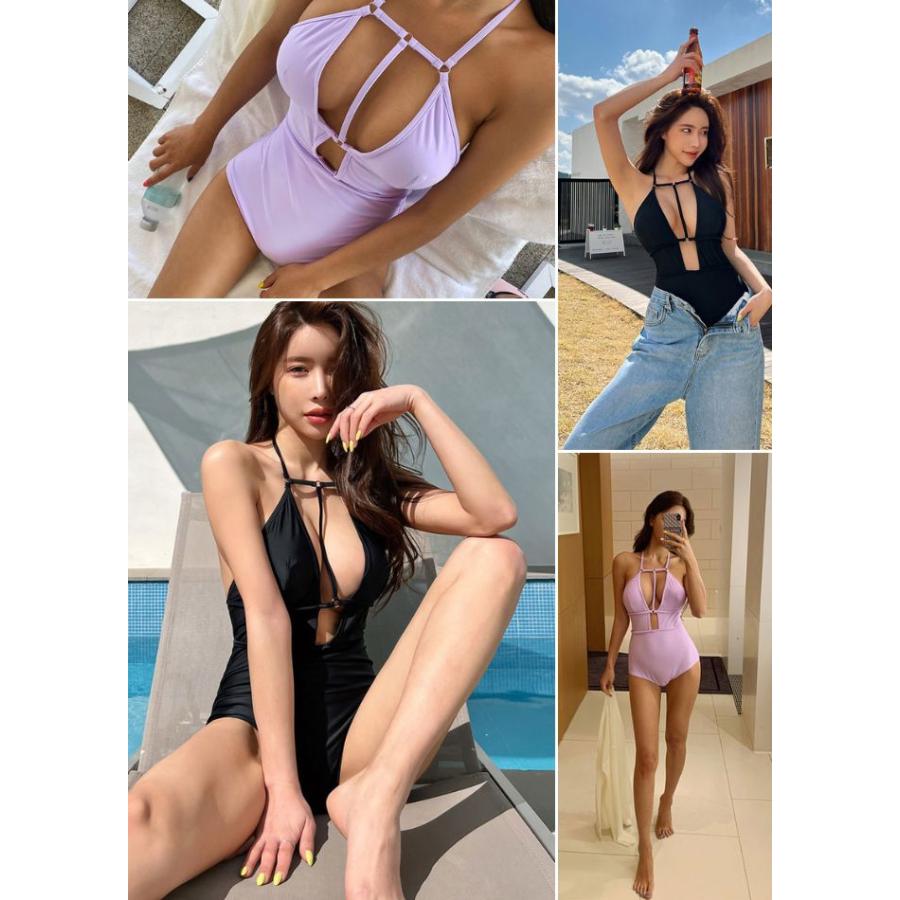 【全3色】ホルターネックモノキニ ホワイト パープル ブラック【holter-aw06bikini】( sun )(240517) : CINNAMON GIRL - 通販 - Yahoo ...