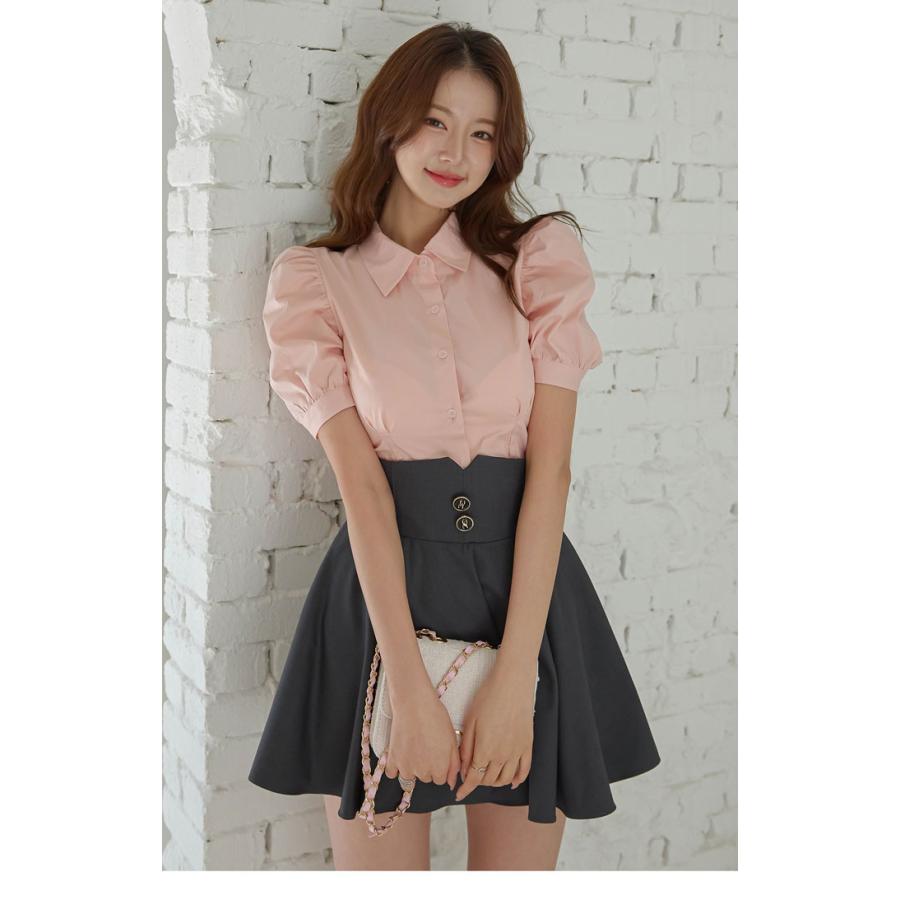 《新作10％OFF 3/26(水) 11:59迄》【全2色】パフ袖ショート丈ブラウス アイボリー ピンク【puff-j25031106top】( mja )(250318 : CINNAMON ...