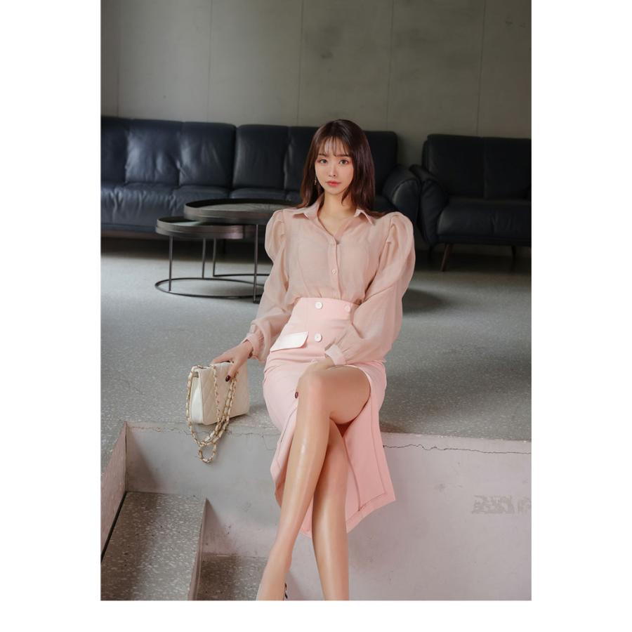 【PREMIUM】【最高級★LUXURY STYLE】【全3色】シースルーブラウス アイボリー ピンク ブラック【roni-t4219top】( vdh )(240222 ...