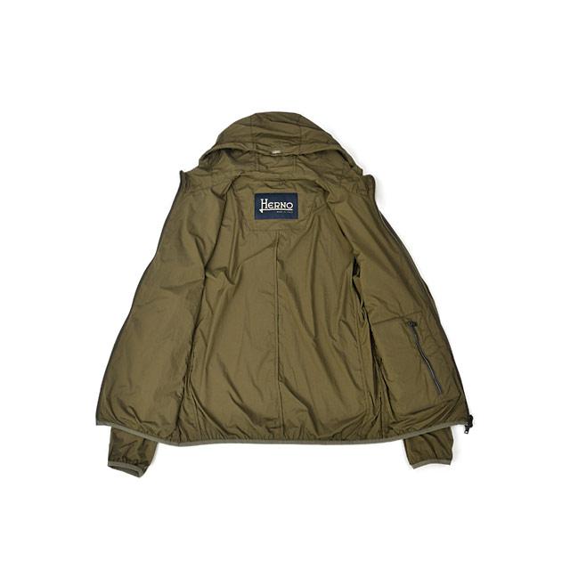 HERNO 【FINAL SALE】HERNO【ヘルノ】フーデッドブルゾン GI000419U 12581 7730 ナイロン カーキ : Cinq essentiel - 通販 ...