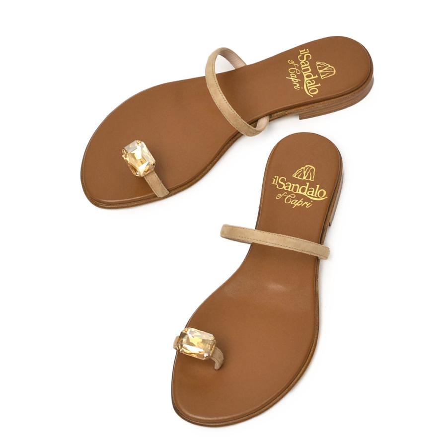 il sandalo of capri Sandalo【イル サンダロ】サムループサンダル 1060 GOLD DIAMOND SUEDE ...