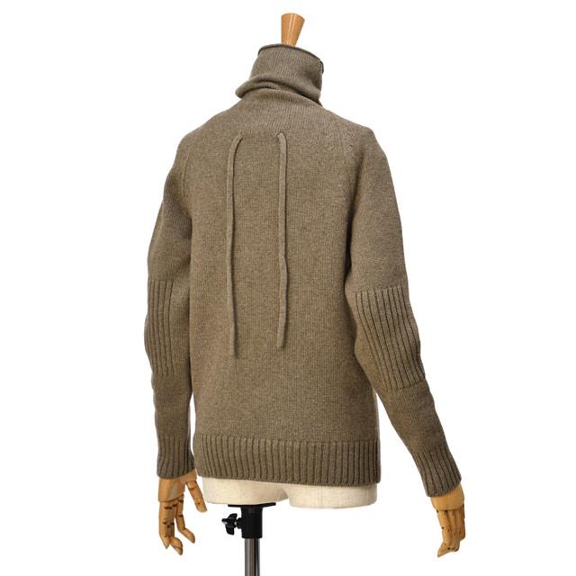 YURI PARK【ユリ・パーク】タートルネックニット LILL A005 2018RIB BROWN ウール シルク ブラウン : yripark03041brw : Cinq ...