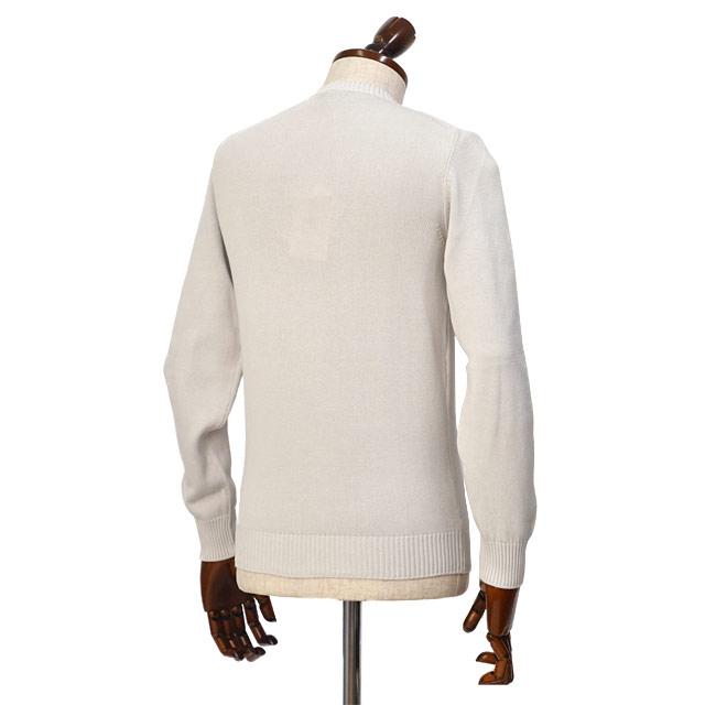 FEDELI FEDELI【フェデーリ】クルーネックニット ARG.8 ML. GIZA L. DUSTY 58 8G コットン ライトグレー : CINQUE CLASSICO - 通販 ...