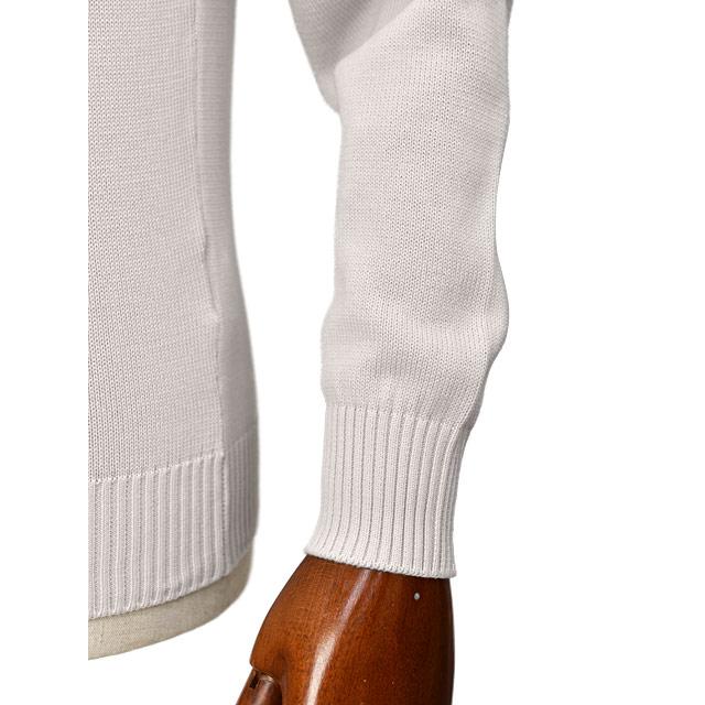 FEDELI FEDELI【フェデーリ】クルーネックニット ARG.8 ML. GIZA L. DUSTY 58 8G コットン ライトグレー : CINQUE CLASSICO - 通販 ...