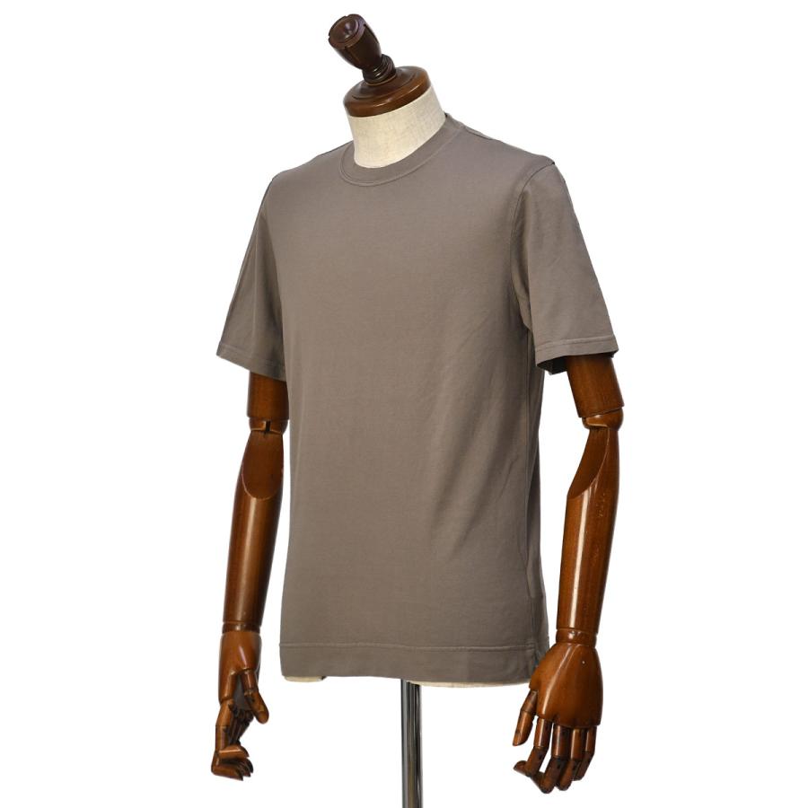 FEDELI FEDELI【フェデーリ】クルーネックカットソー EXTREME MM. JERSEY ORG. DUSTY 43 コットン コーヒーブラウン : CINQUE CLASSICO ...