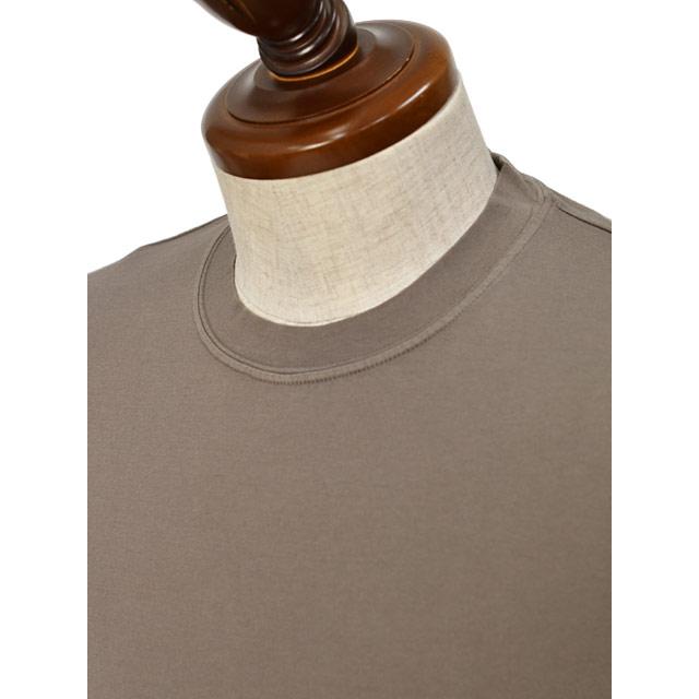 FEDELI FEDELI【フェデーリ】クルーネックカットソー EXTREME MM. JERSEY ORG. DUSTY 43 コットン コーヒーブラウン : CINQUE CLASSICO ...