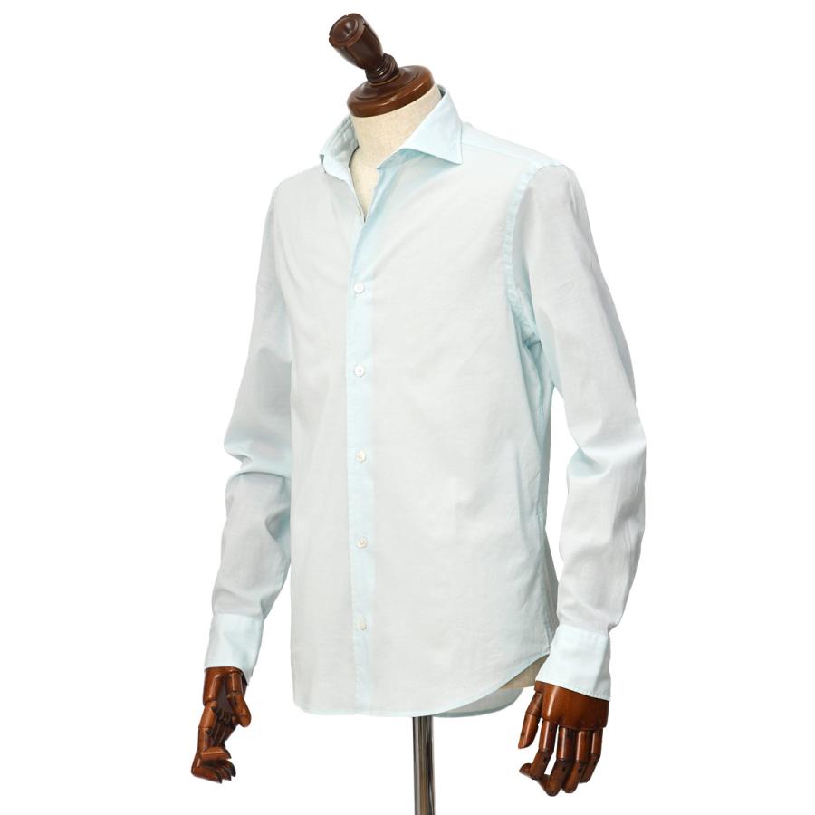 Finamore FEDELI【フェデーリ】ワイドカラーシャツ SEAN ML. PANAMINO DUSTY 40 コットン スカイブルー : CINQUE CLASSICO - 通販 ...