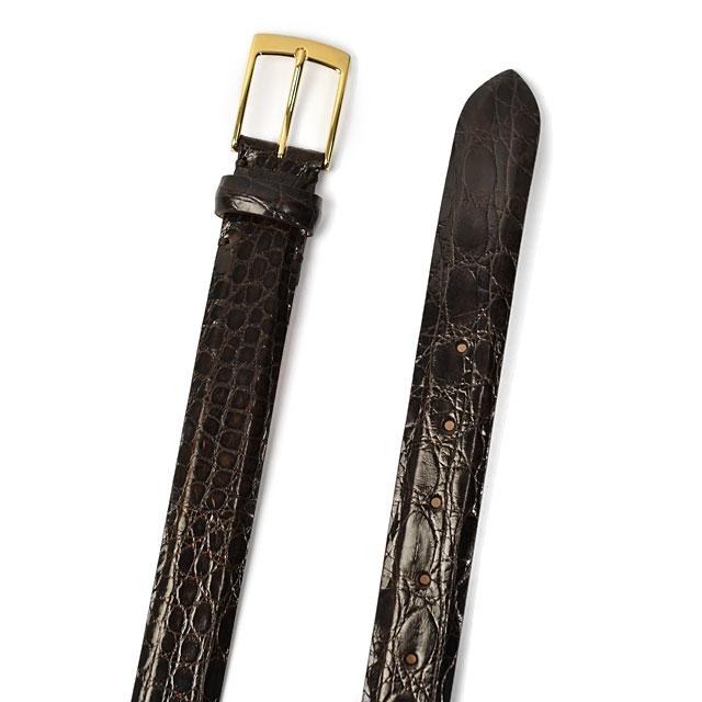ANDREA GRECO【アンドレア・グレコ】ベルトAG1083 Real Crocco MARRONE クロコダイル ブラウン ...