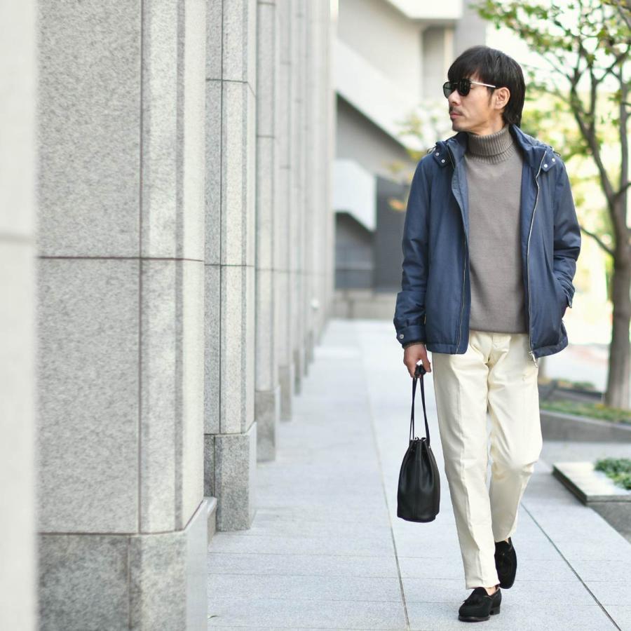 MOORER MOORER【ムーレー】フーデッドダウンブルゾン ALBINI PUM JEANS ポリエステル インディゴ : CINQUE CLASSICO - 通販 - Yahoo!ショッピング