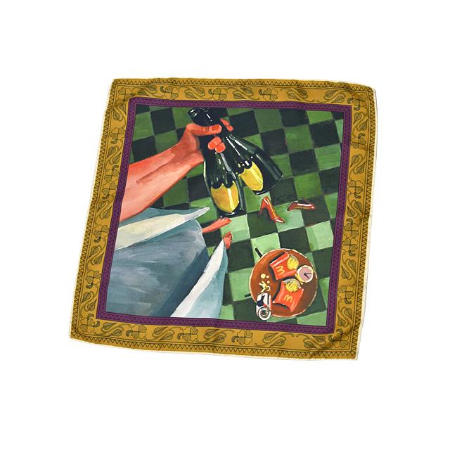 Spacca Neapolis【スパッカネアポリス】スカーフ/ネッカチーフ MCD シルク プリント キャメル×パープル : CINQUE CLASSICO - 通販 - Yahoo!ショッピング