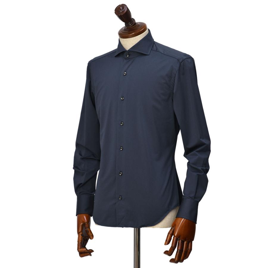 Xacus【ザッカス/ザカス】ワイドカラーシャツ ACT623 11460 21 ポリアミド ストレッチ ツイルプリント ネイビー : xacus010001nvy : CINQUE ...