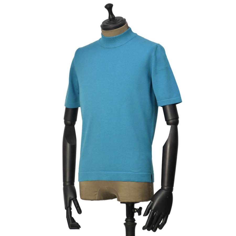 Gran Sasso GRAN SASSO【グランサッソ】モックネックニット 58109 18120 664 ソフトコットン 12G ターコイズ : CINQUE un ALTRO - 通販 ...