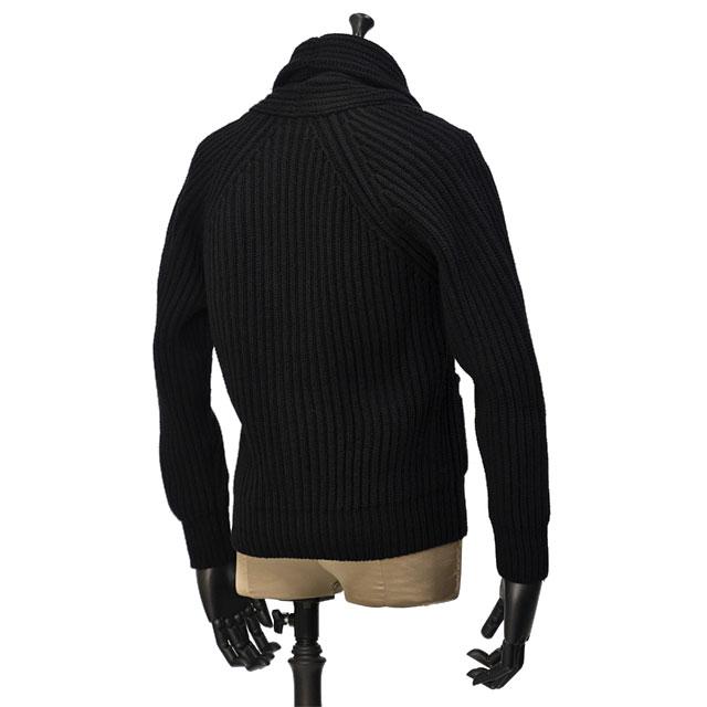 MC GEORGE【マックジョージ】ショールカラーカーディガン A0305 2 14 311 ウール カシミヤ ブラック ...