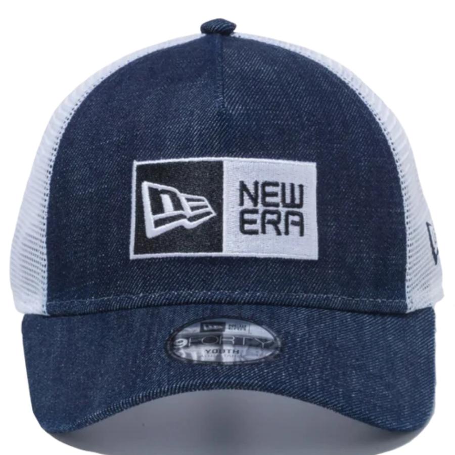 NEW ERA ニューエラ Youth 9FORTY A-Frame トラッカー ボックスロゴ インディゴデニム デニム 1個 New Era ...