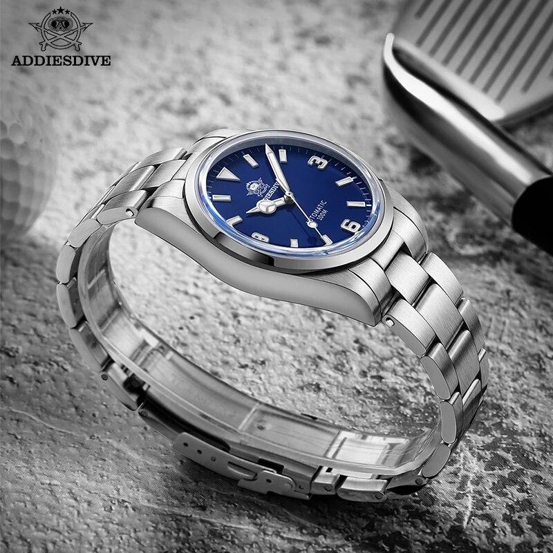 自動巻き腕時計 メンズ 40代 50代 オマージュウォッチ 機械式 手巻き 防水 38mm マット仕上げ ADDIESDIVE AD2112 ...