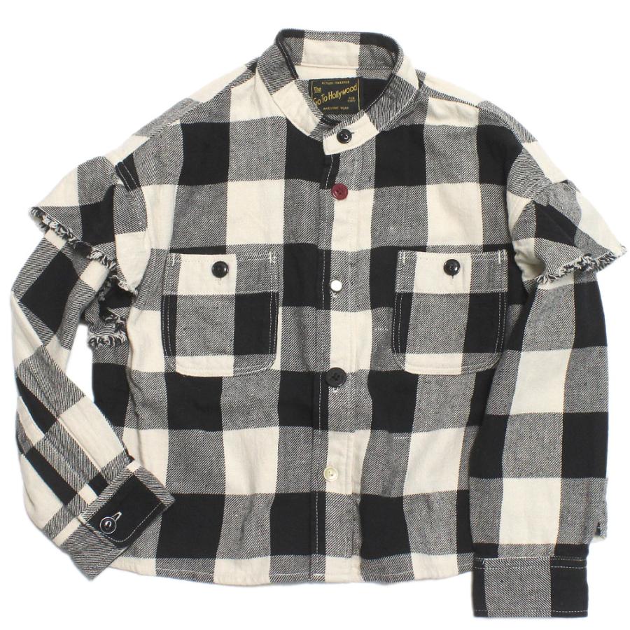 GO TO HOLLYWOOD シャツ・ブラウス "ゴートゥーハリウッド" ツイル ブロックチェック フリフリ シャツ 2BK黒 : 子供服サーカス ヤフーショップ - 通販 - Yahoo ...