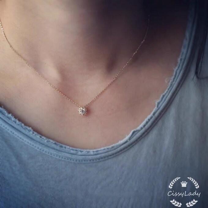 S925純銀製 繊細 太陽 大粒 CZダイヤ ネックレス silver925 K14 かわいい 金属アレルギー対応 妻 彼女 ギフト 大人可愛い 大人女子 ニッケルフリー 2022年秋冬 ...