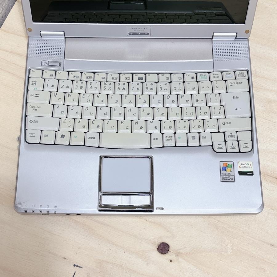Mebius（シャープ） 【ジャンク】sharp mebius PC-CL1-5CA AMD athlon XP-M メモリ約229MB HDD40GB UJDA750 OS無し 14.1 ...