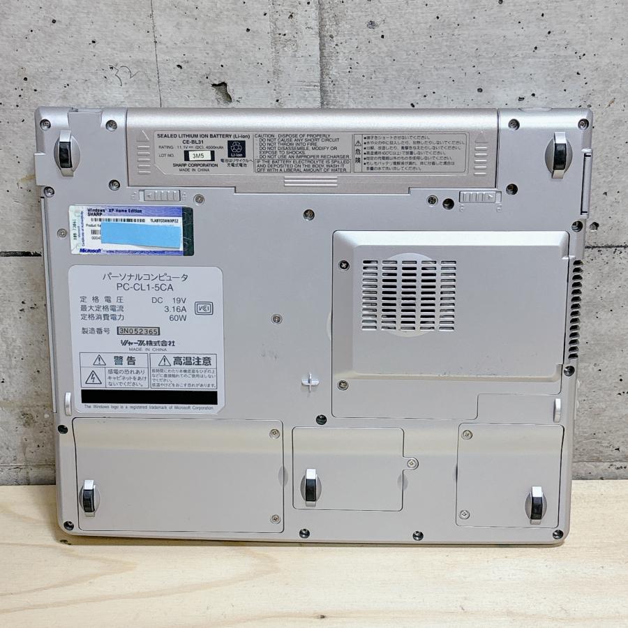 Mebius（シャープ） 【ジャンク】sharp mebius PC-CL1-5CA AMD athlon XP-M メモリ約229MB HDD40GB UJDA750 OS無し 14.1 ...