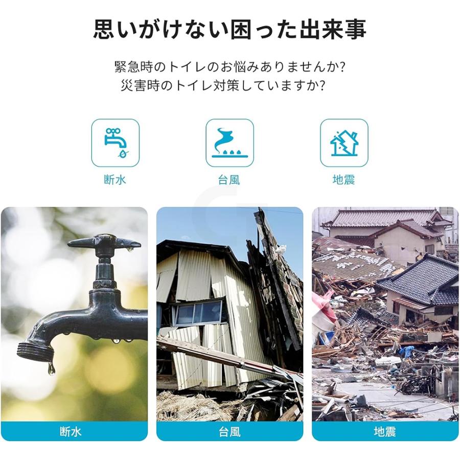 【凝固剤+処理袋付属】簡易トイレ防災 折り畳み キャンプ アウトドア 車載 非常用 簡易 携帯 椅子式 非常用トイレ 折りたたみ 防災グッズ ...