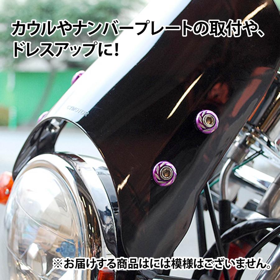 CKカスタム ナンバーボルト バイク 車 ボルト M6 P1.0 ドレスアップ 丸型 1個 アルミ カラーワッシャー ネジ カウル 外装 カスタム ナンバープレート 汎用 : バイクパーツ ...