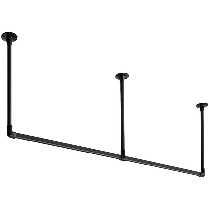 ハンギングバー H−1天井付Cタイプセット, W1780XH450 ホワイト, 394-8106 : Clair - 通販 - Yahoo!ショッピング