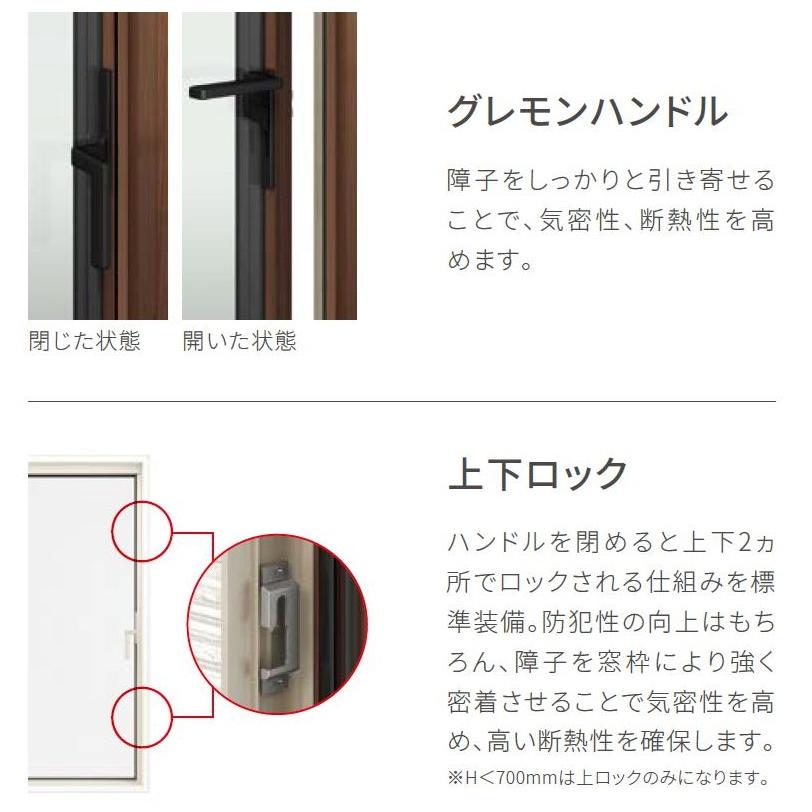 TW 防火戸 / 縦すべり出し窓T(グレモン) 複層ガラス仕様 02609 W：300mm × H：970mm LIXIL リクシル ...