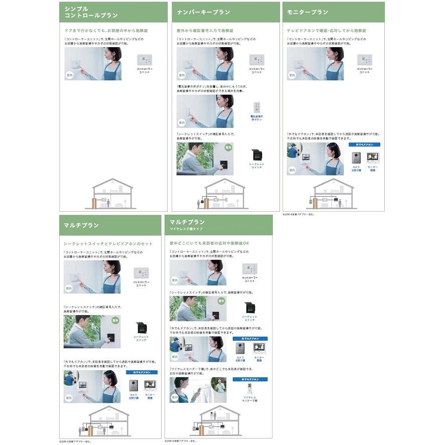 LIXIL ジエスタ2 非防火 K2仕様 M17型 / FamiLockオプションプラン(コントローラーユニット) 親子入隅 W：1,138mm × H：2,330mm リクシル TOSTEM ...