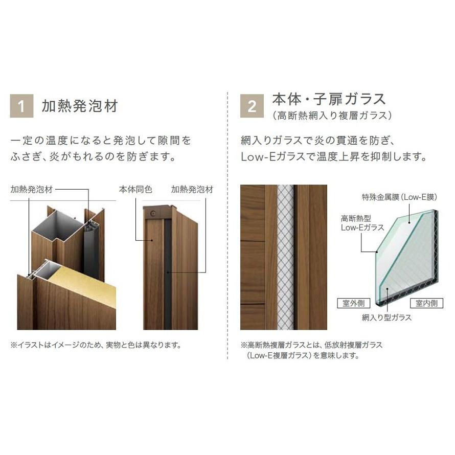 LIXIL ジエスタ2 防火戸 K2仕様 P20型 / FamiLockオプションプラン(コントローラーユニット) 片開き W：924mm × H：2,330mm リクシル TOSTEM ...